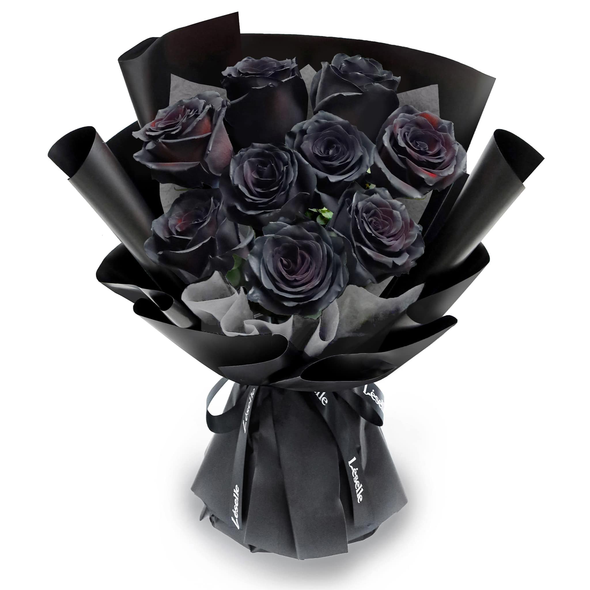 Real Black Roses Bouquet