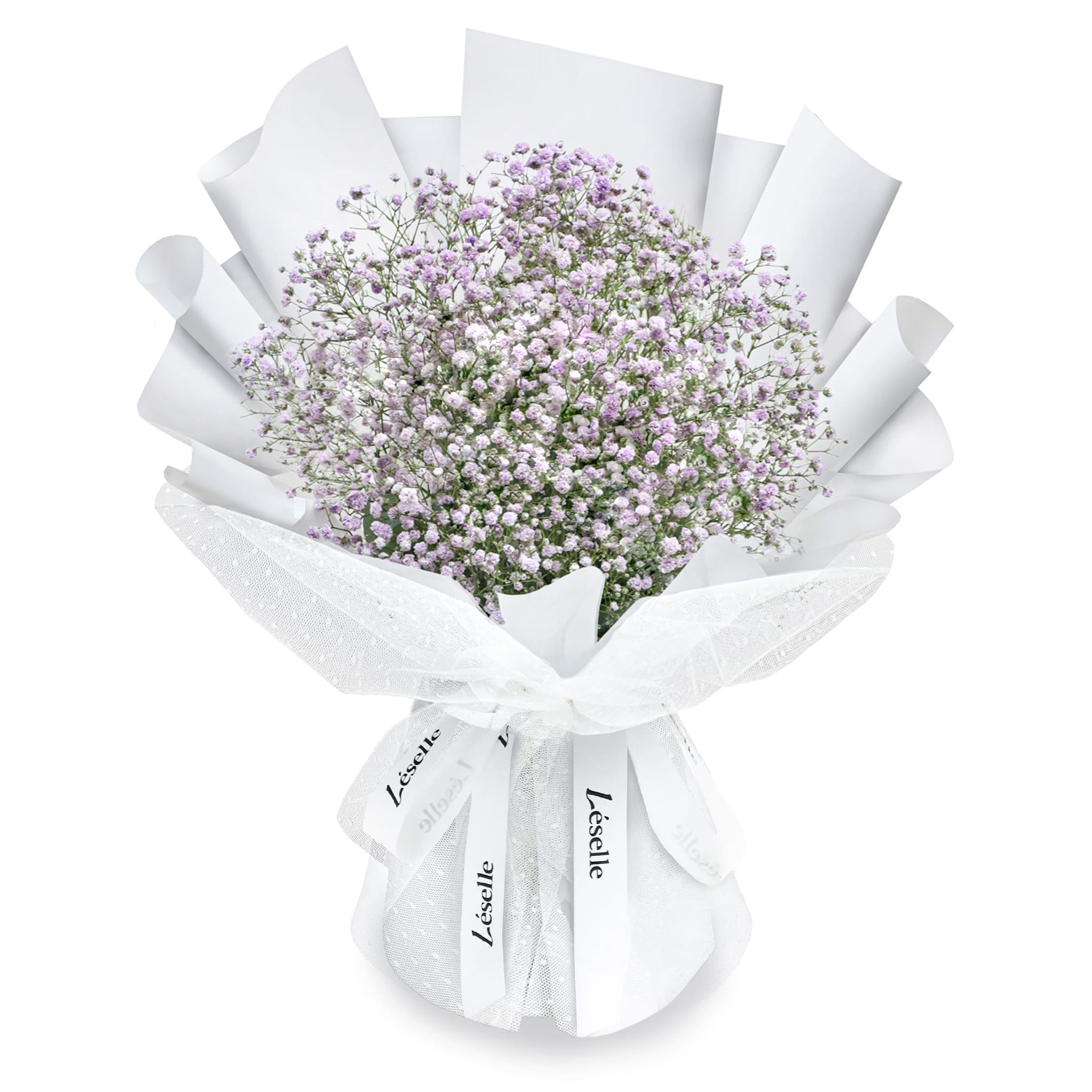 Fresh Flower Bouquet - Violet Baby's Breath (M)｜Léselle